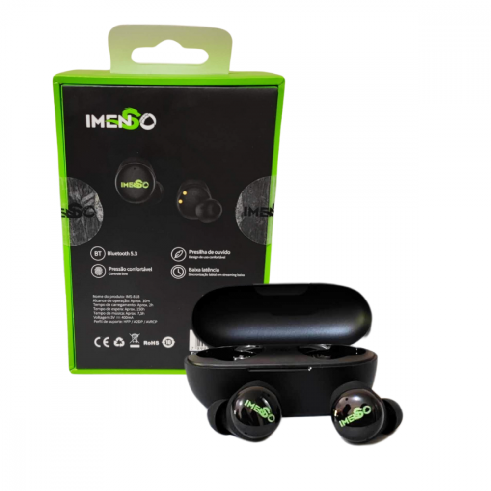 MS-DROP - F- Fone De Ouvido Sem Fio Bluetooth 5.3 Original Imenso 818 ...